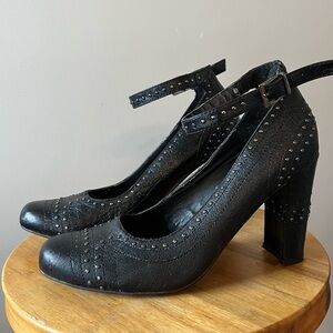 Two Lips | Shoes | Y2k Black Mary Jane Heels Wstud Detailing ...